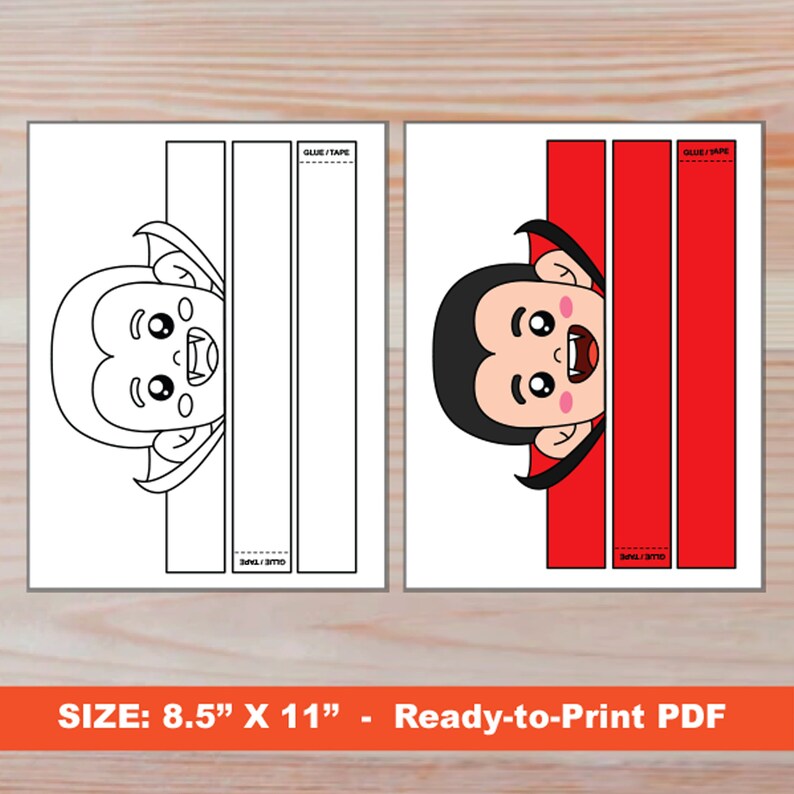 Halloween Paper Crowns for Kids PRINTABLE Hat Headbands Craft Activity ...