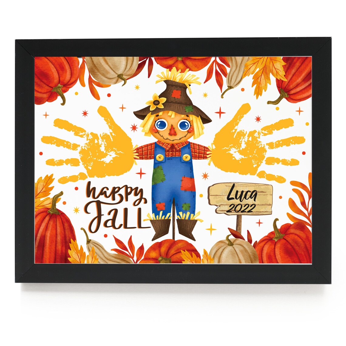 Fall Scarecrow Handprint Art PRINTABLE Keepsake Gift - Etsy