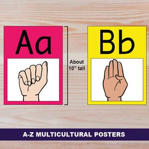 ASL Alphabet Posters | American Sign Language Display | PRINTABLE ...