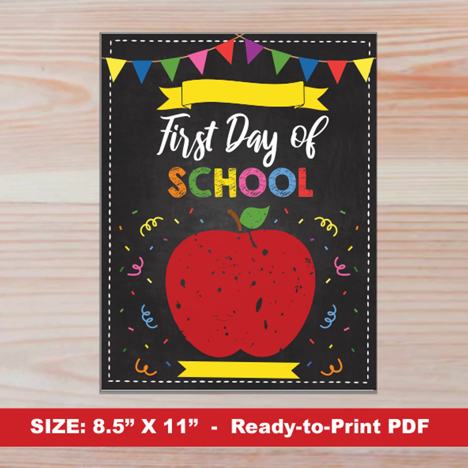 First Day of School Handprint Art | Keepsake Gift (digital Download) - Etsy