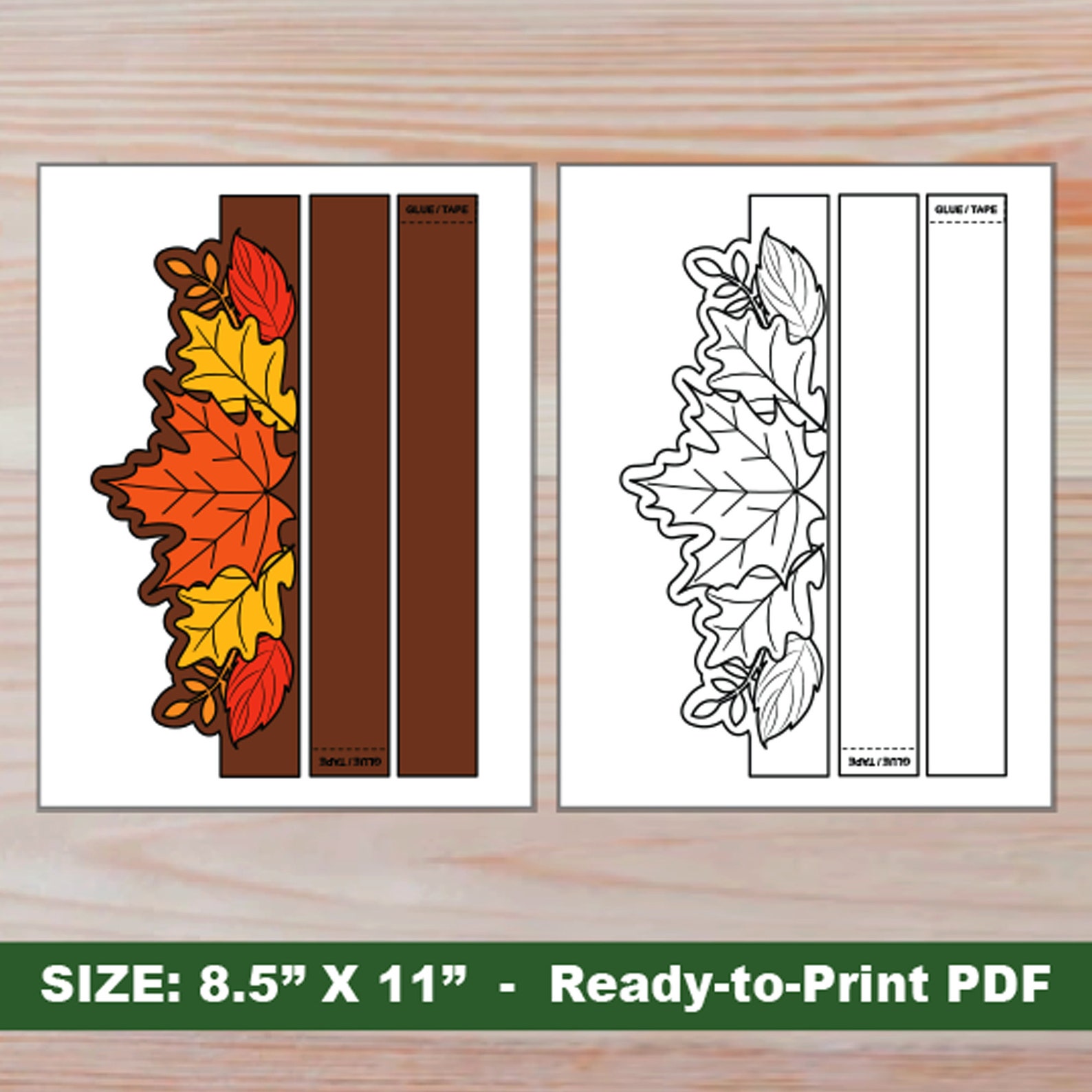 Thanksgiving Paper Crowns for Kids Big BUNDLE of 12 PRINTABLE Hat ...