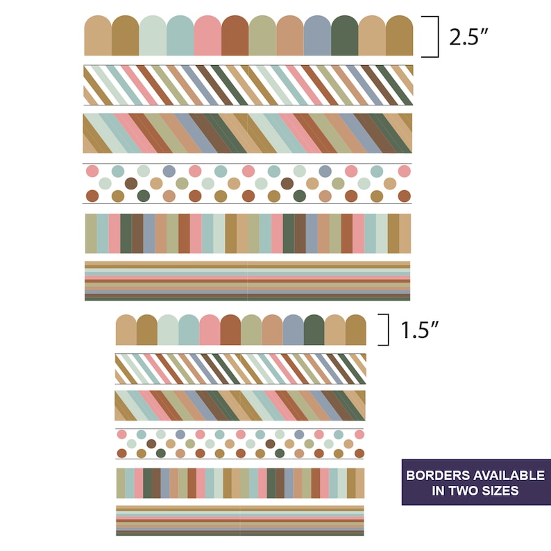 Borders for Bulletin Board | PRINTABLE | Classroom Decor | 6 Designs in ...