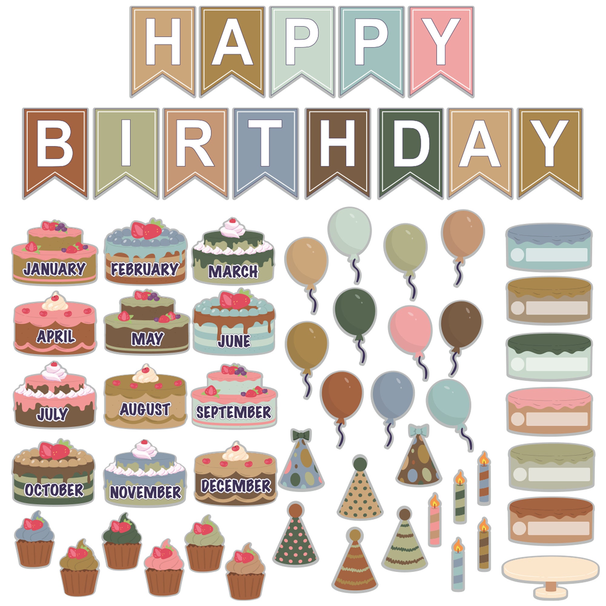 Birthday Display Classroom Decor PRINTABLE With Birthday Banner ...