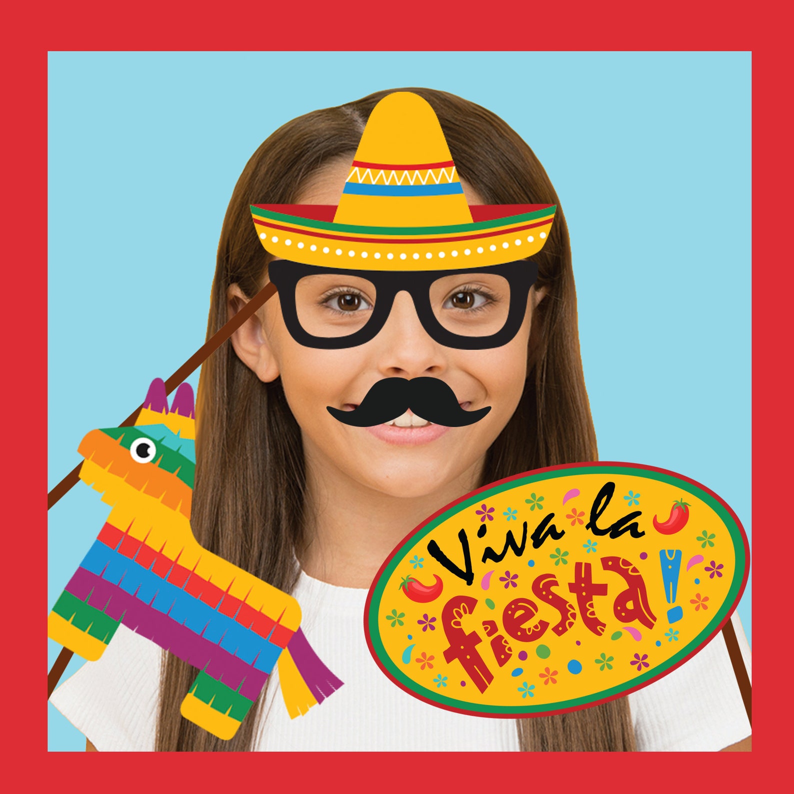 Fiesta Photo Booth PRINTABLE Props Cinco De Mayo Mexican - Etsy