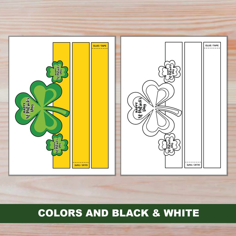 St Patrick’s Day Paper Crowns for Kids | Leprechaun Hat Paper Crown ...