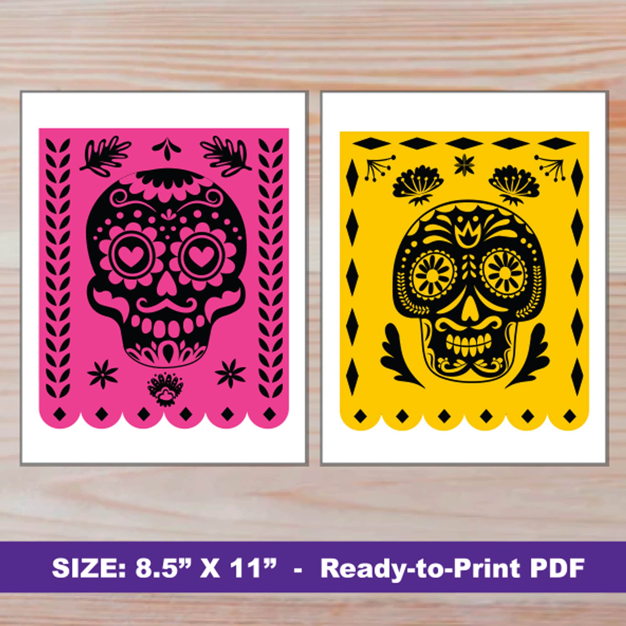 Dia De Los Muertos PRINTABLE Banner Day of the Dead Garland Pennant ...