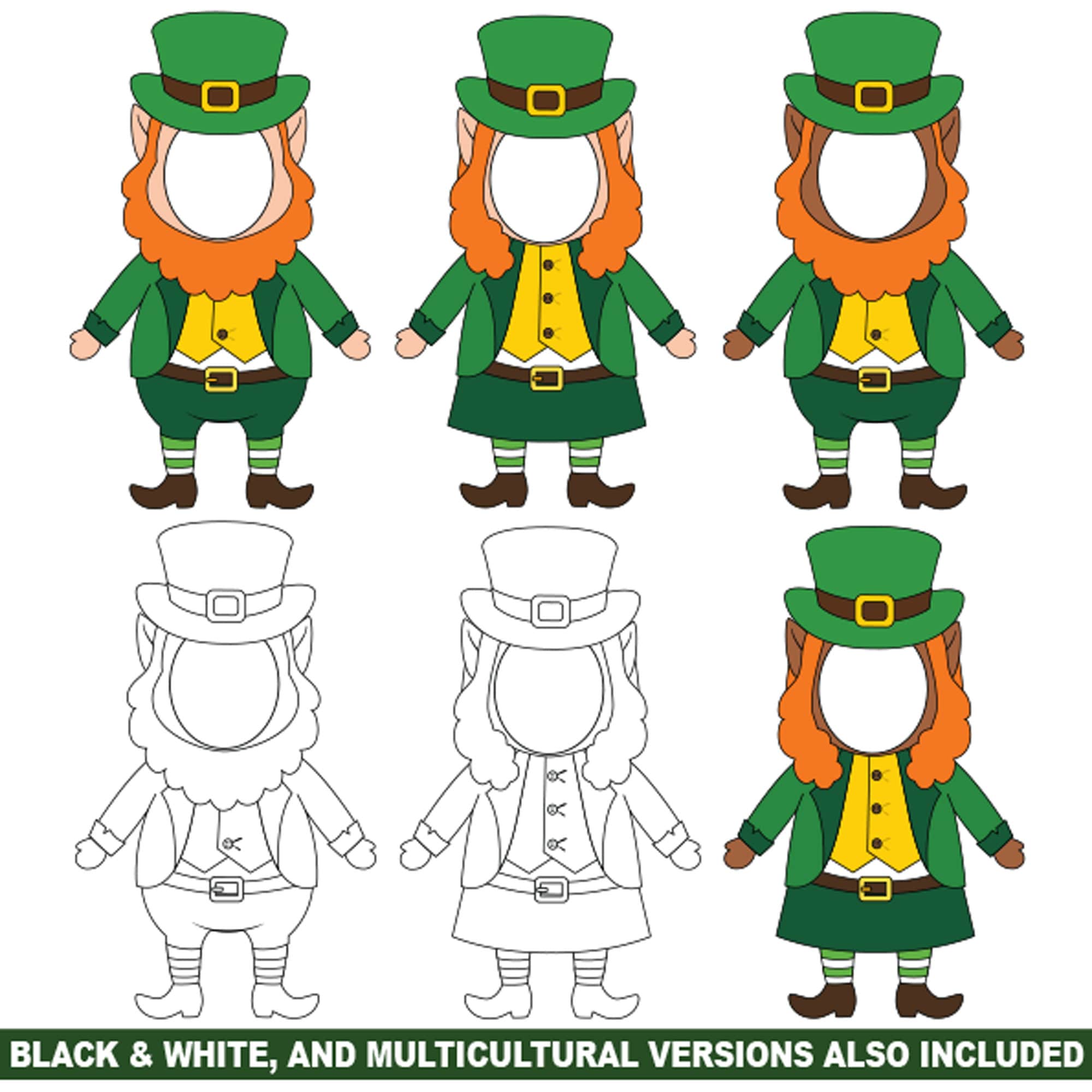 St Patrick's Day Leprechaun Add Your Own Photo Picture PNG Leprechaun ...