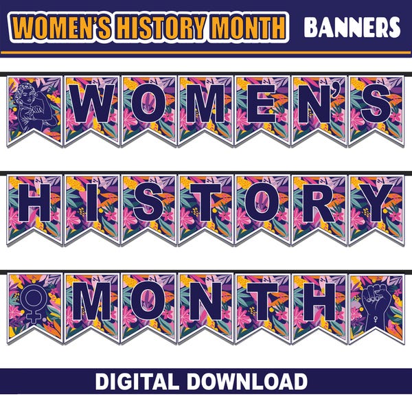 Womens History Month Banner - Etsy