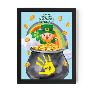 St Patrick’s Day Handprint & Footprint Art BUNDLE | PRINTABLE Handprint ...