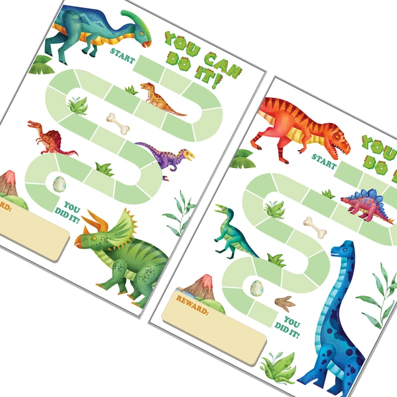 Printable Dinosaur Reward Chart | Prize/ Sticker Chart for Potty ...