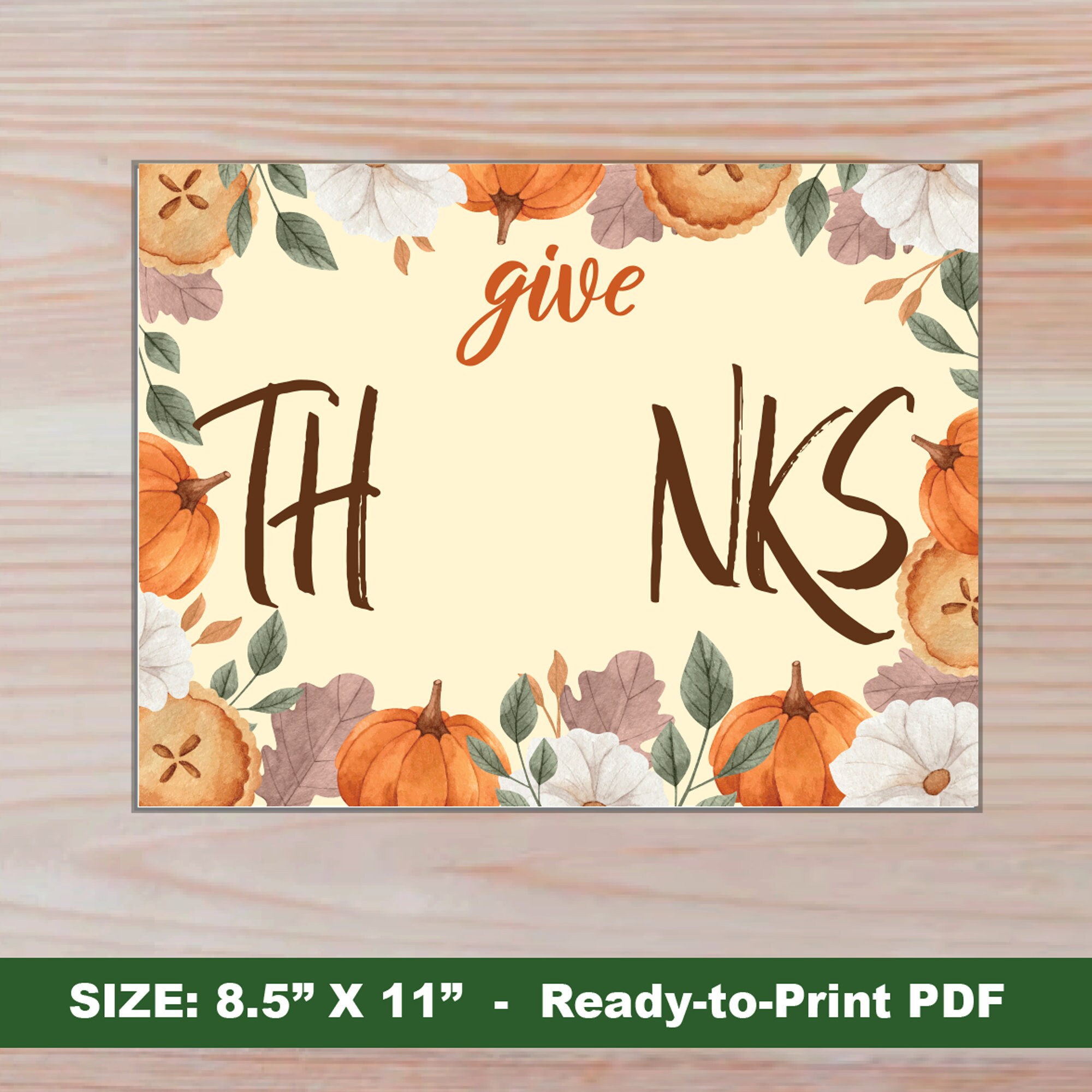 Thanksgiving Handprint Art Give Thanks Handprint Craft PRINTABLE ...