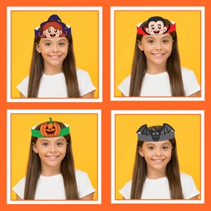 Halloween Paper Crowns for Kids | Big BUNDLE of 16 | PRINTABLE Hat ...