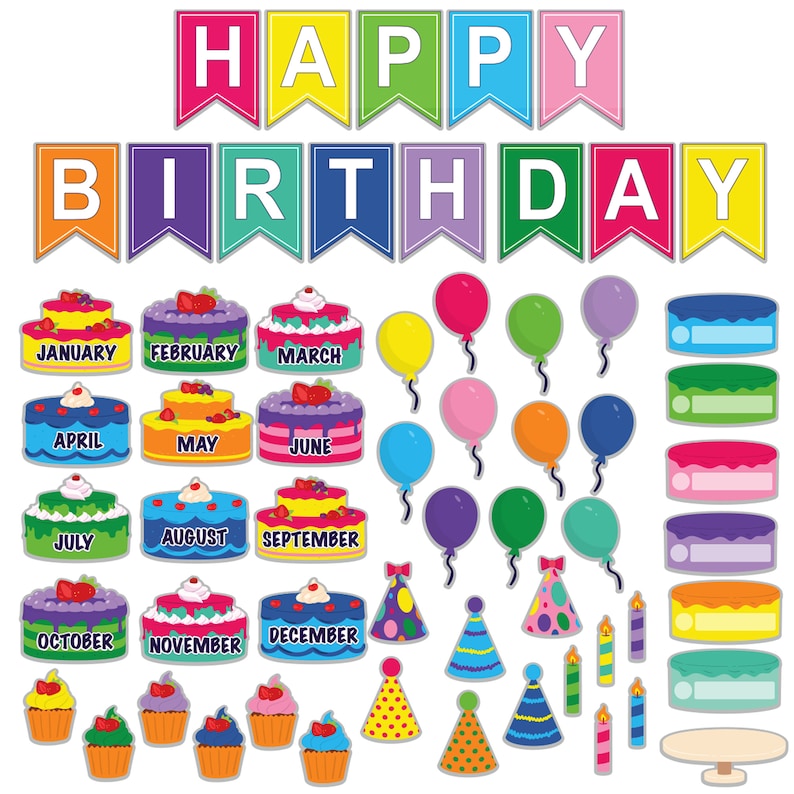 Birthday Display Classroom Decor PRINTABLE With Birthday Banner ...