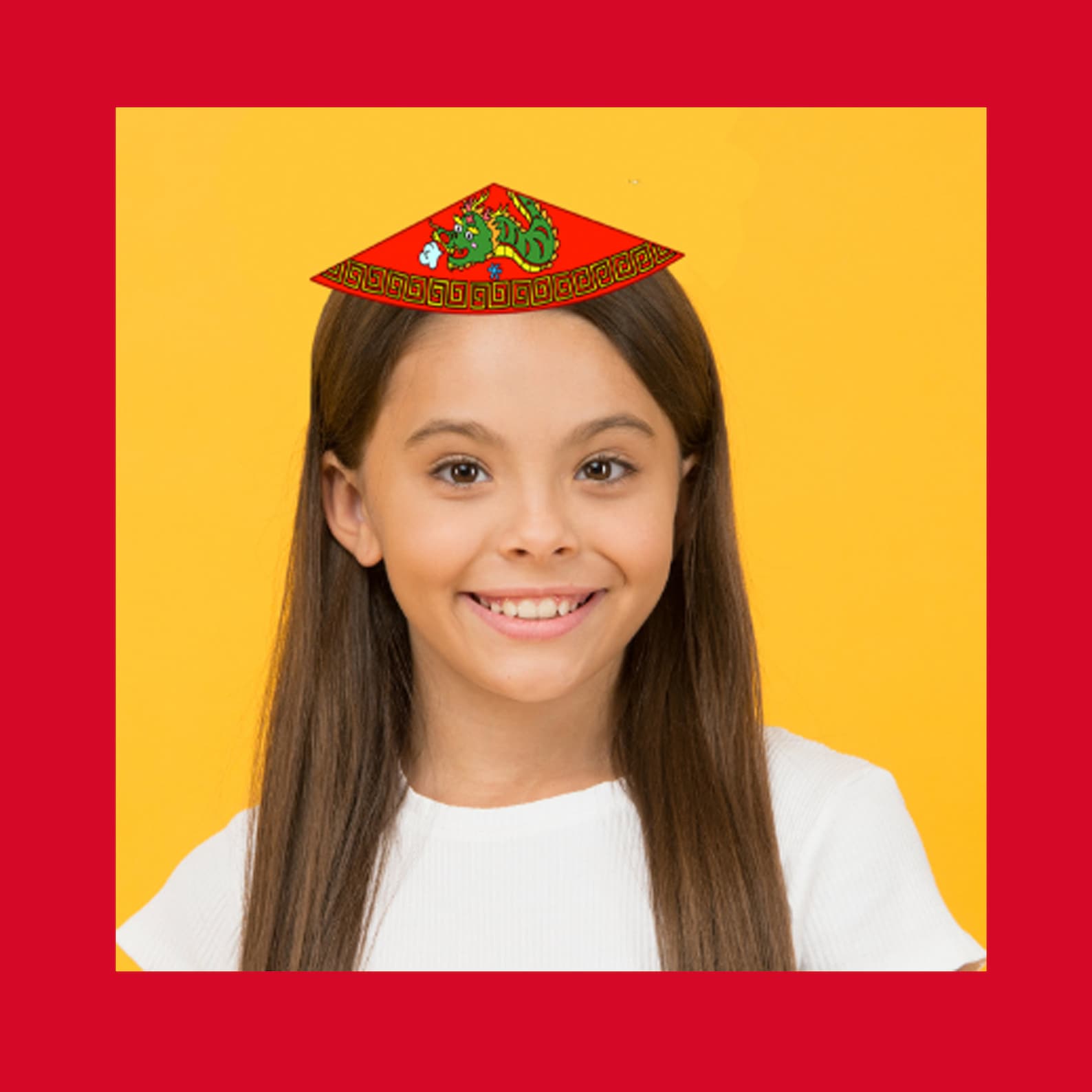Chinese New Year Paper Crown Set | Dragon & Lion Hats (digital Download ...