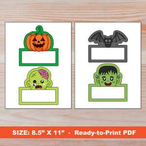 Halloween Classroom Name Tags + Bulletin Board Borders | for Bulletin ...