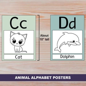 Alphabet Posters | PRINTABLE | EARTHY Colors | Classroom Decor | Animal ...