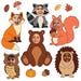 Woodland Animals Add Your Own Photo BUNDLE | PNG Fall Autumn Clipart ...