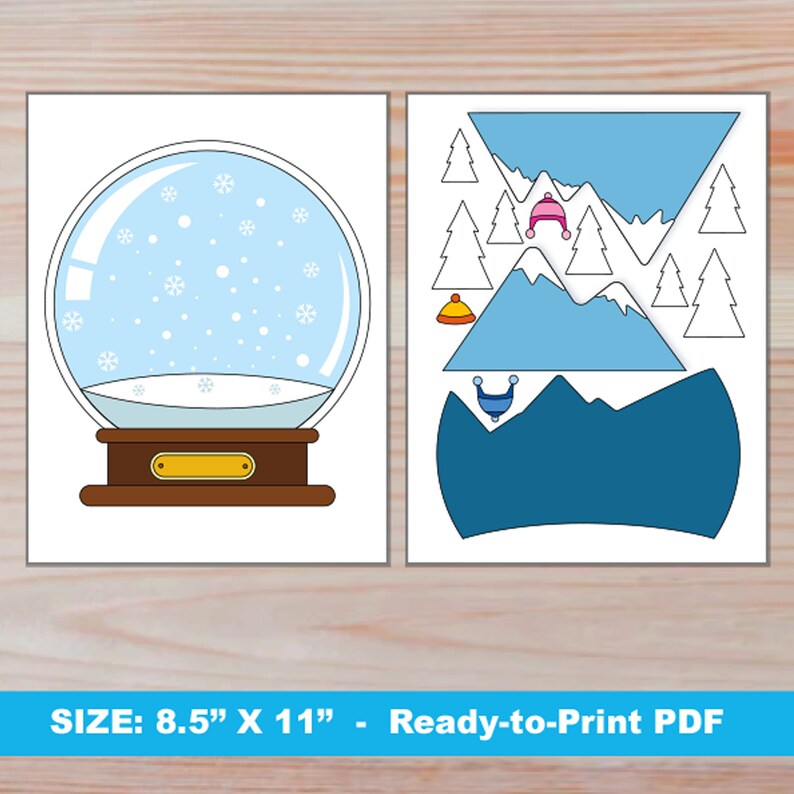Winter Snowglobe Add Your Own Photo Activity Crafts Snow Globe Bulletin ...