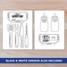 Bbq Grill Apron Card for Dad Father's Day Crafts & Activity Coloring ...