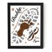 Dads Birthday Footprint Art Footsteps Happy Birthday Gift - Etsy