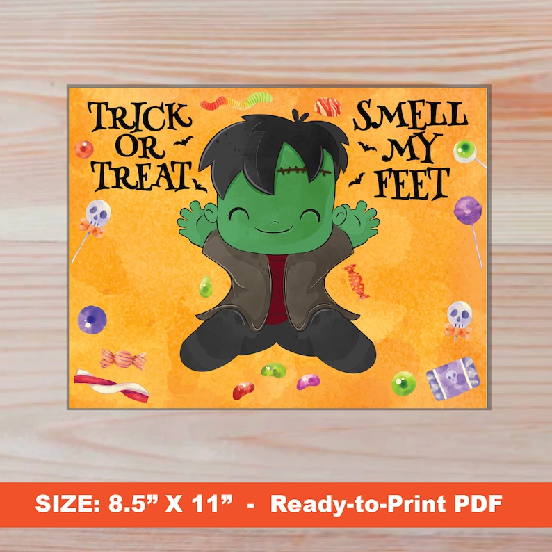 Halloween Footprint Art | Frankenstain Footprint Craft |happy Halloween ...