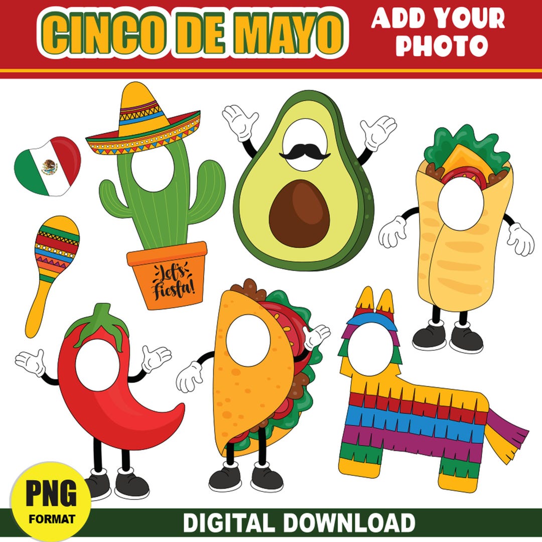 Fiesta Add Your Own Photo Picture | PNG Cinco De Mayo Mexican Culture ...