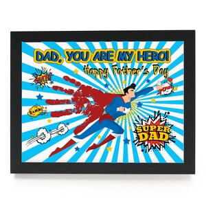 Super Dad Handprint Art | Father's Day Keepsake (digital Download) - Etsy