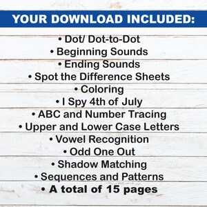 4th of July Activity Pack for Kids | Independence Day Worksheets and ...