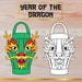 Dragon Paper Lantern Crafts | Chinese New Year PRINTABLE Year of the ...