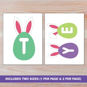 Easter PRINTABLE Banner Kit | PRINTABLE Easter Pennant Bunting | Easter ...