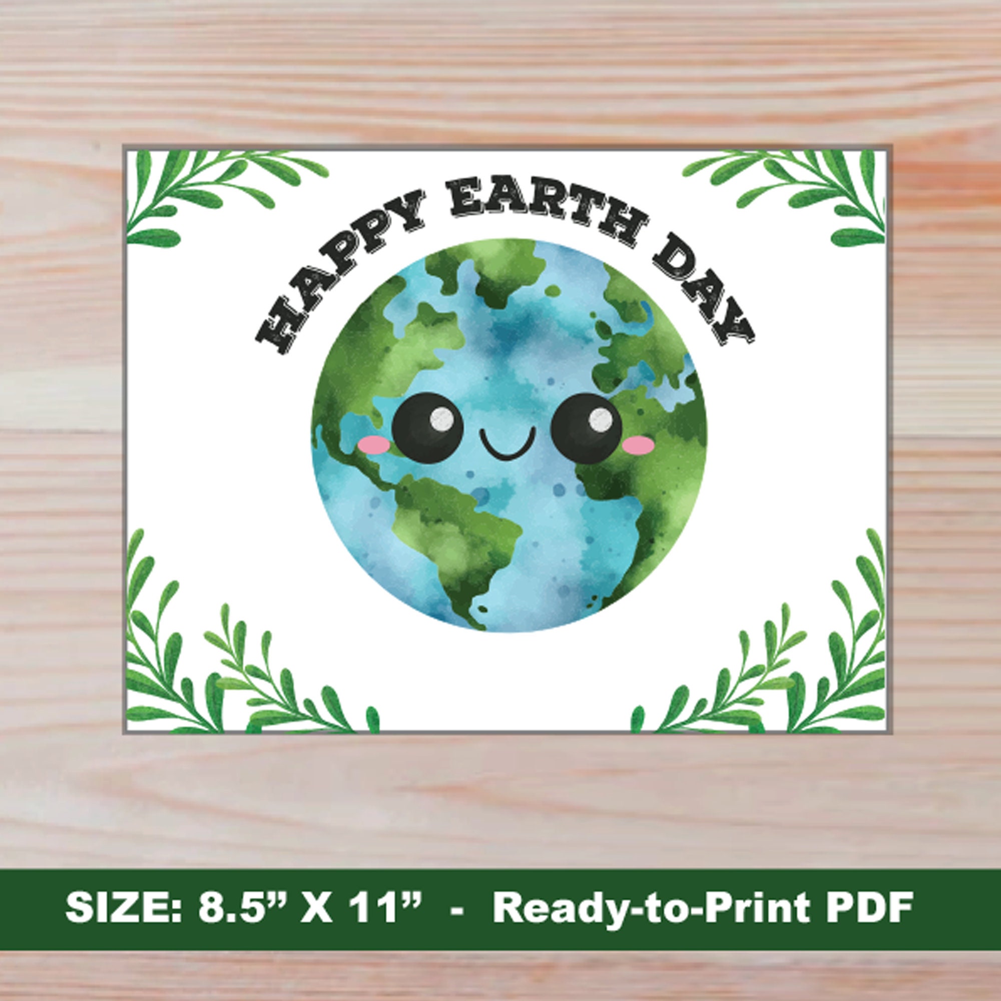 Earth Day Handprint and Footprint Art Craft PRINTABLE Earth Day ...