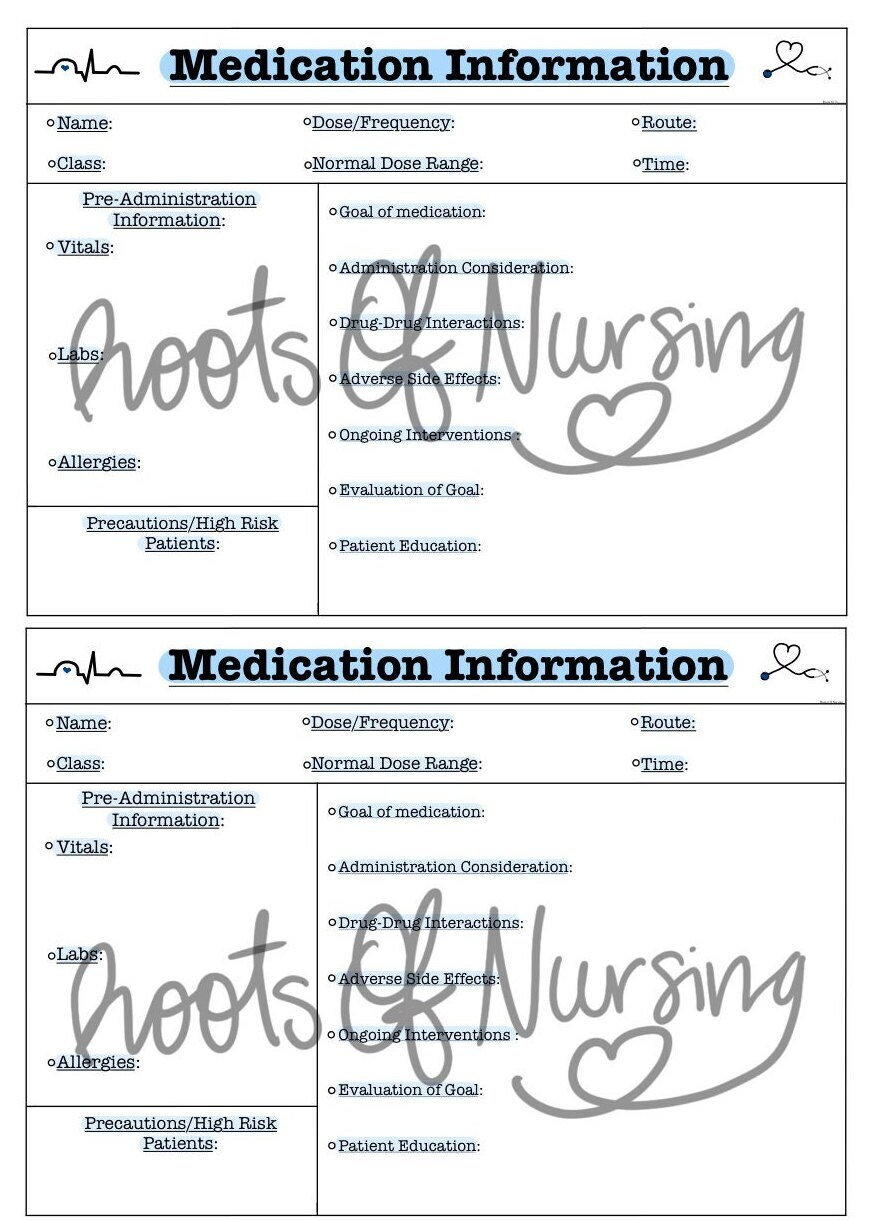 Medication Administration med Pass Organizer for Nursing | Etsy