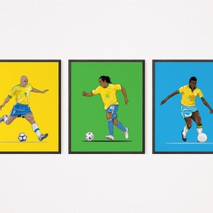 Brazilian National Team Legend and Icon Bundle Ronaldo, Ronaldinho ...