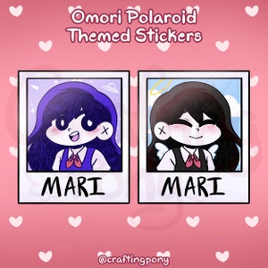 Omori Polaroid Themed Stickers - Etsy