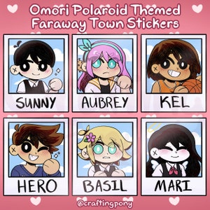 Omori Polaroid Themed Stickers - Etsy