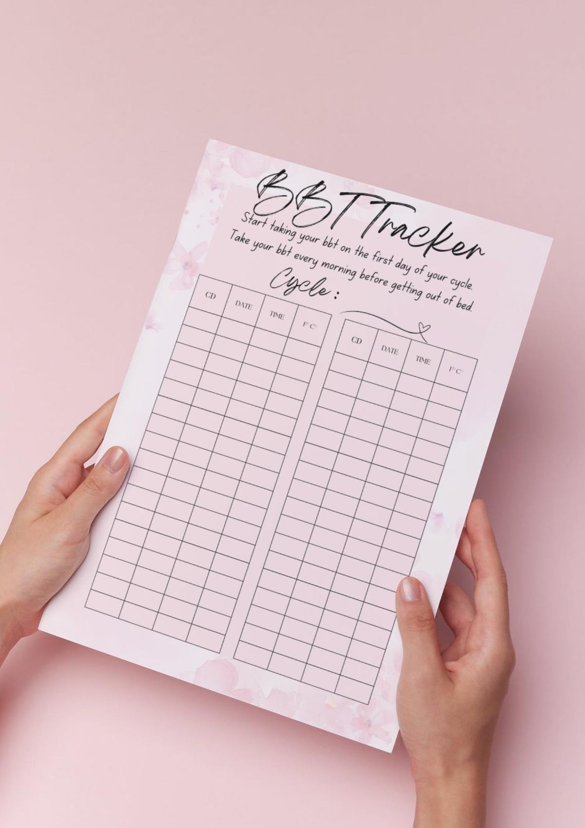 Ovulation Test Strip Tracker, Ovulation Tracker Printable, BBT Tracker ...