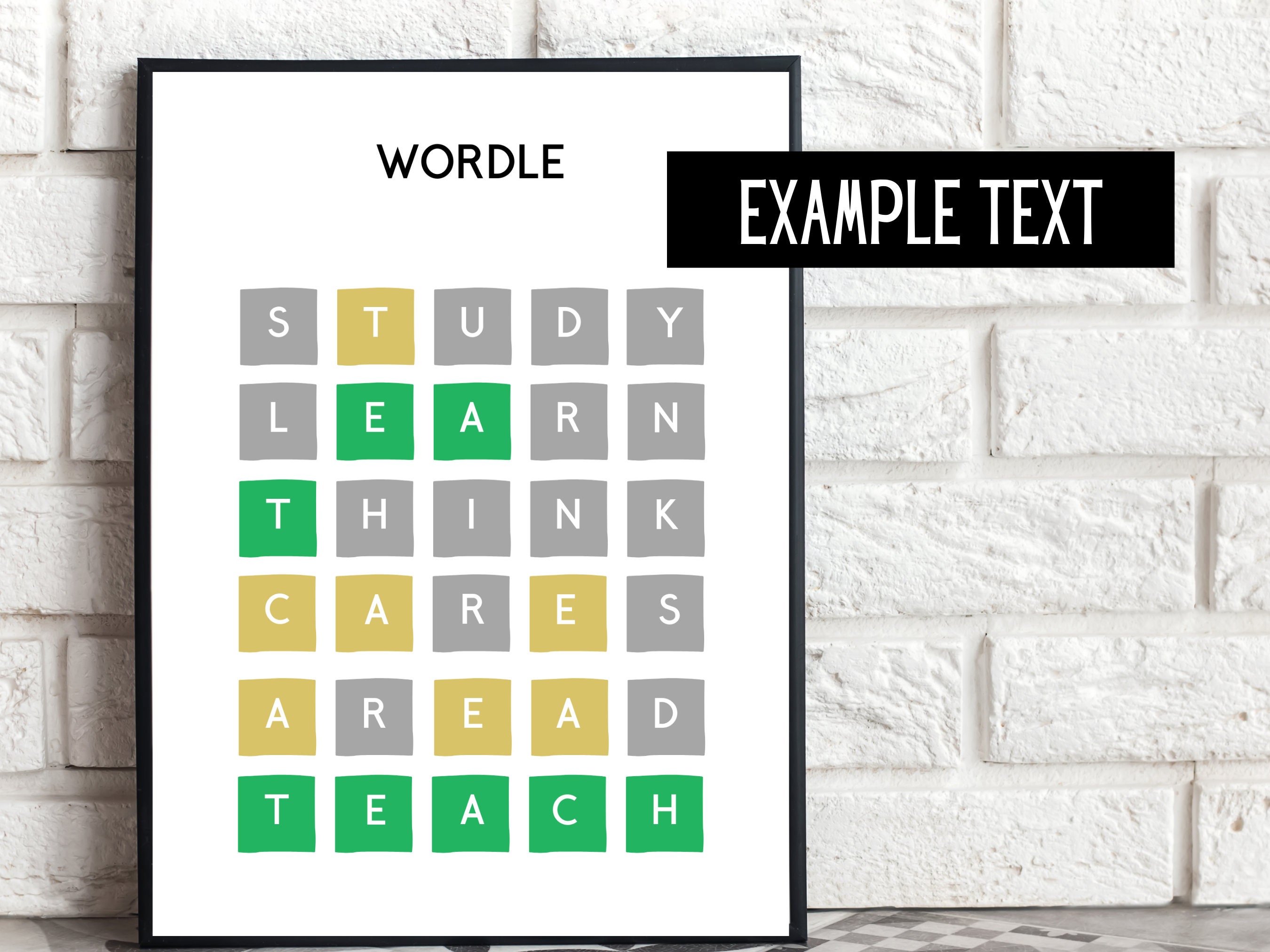 Custom Wordle Print, Office Art Work for Walls, Wordle Gift for Friend ...