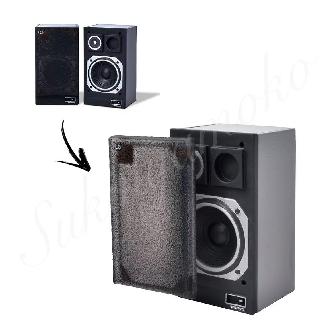 World Classic Miniature Dollhouse Accessories Onkyo Audio Miniature ...