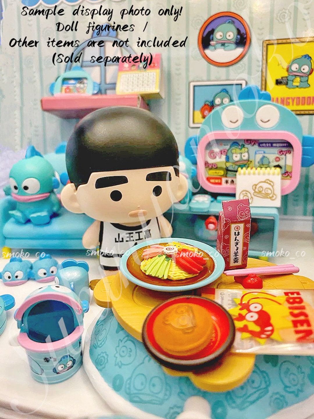 2024 Popular Miniature Dollhouse Collection: RE-MENT Sanrio Hangyodon ...