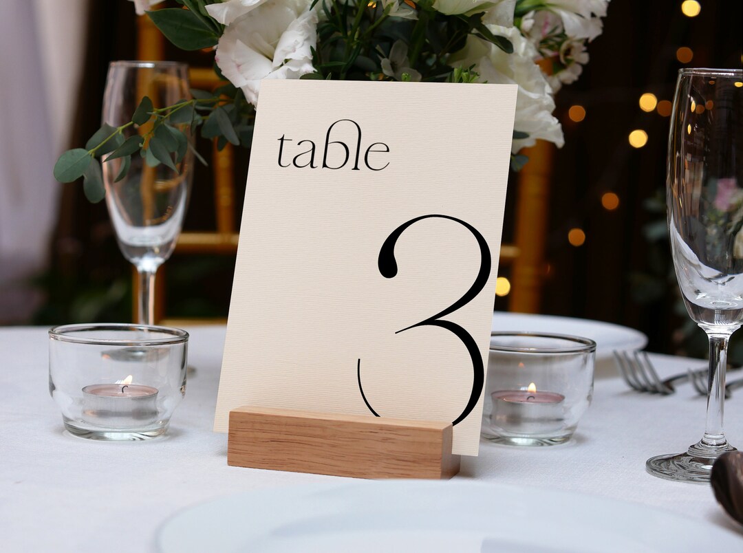 Table Numbers Template Cards 7x5 CANVA Template - Etsy