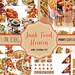 Printable Junk Food Junk Journal Scrapbooking Kit Matching Coordinated ...
