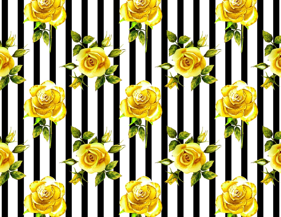 Printable Yellow and Black Roses Junk Journal, Ephemera, Scrapbooking ...