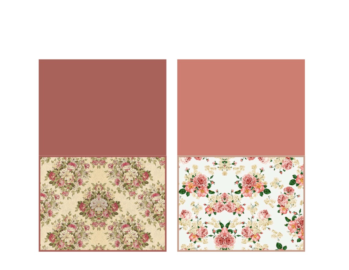 Printable Shabby Calico Junk Journal Scrapbooking Kit Matching ...