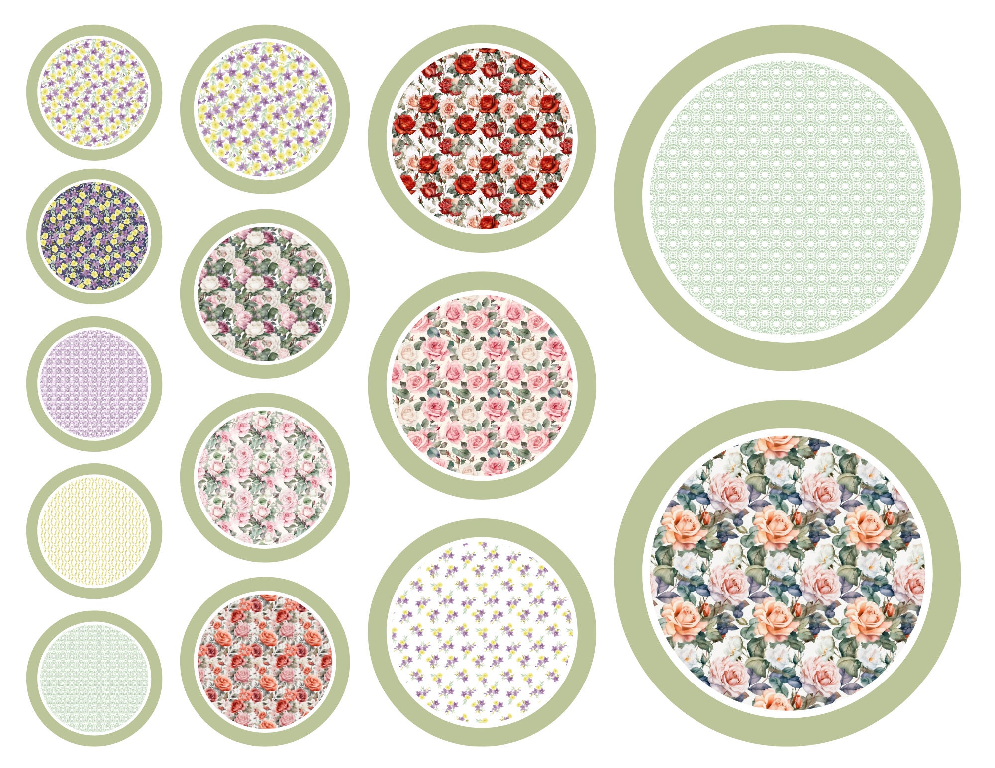 Printable Quilted Floral, Flowers, Spring, Floral, Flowers, Junk ...
