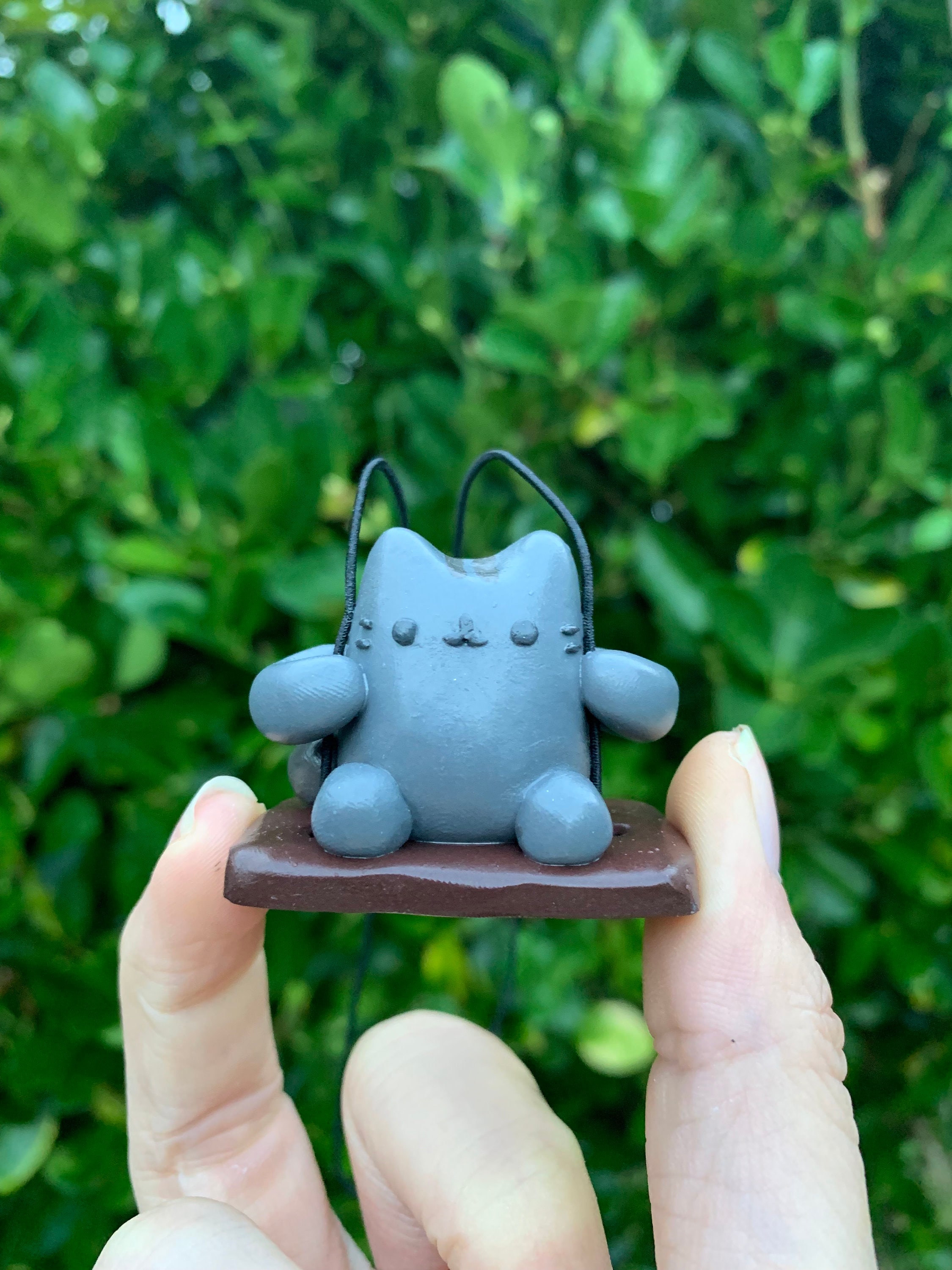 Swinging Pusheen Car Figurine, Cute Car Accessory, Cat Lover Gift, Rear ...