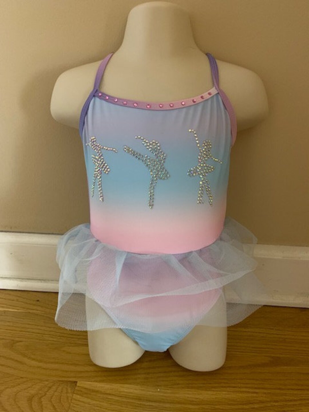 One Piece Custom Rhinestone Ballet Dancer Swimsuit - Etsy