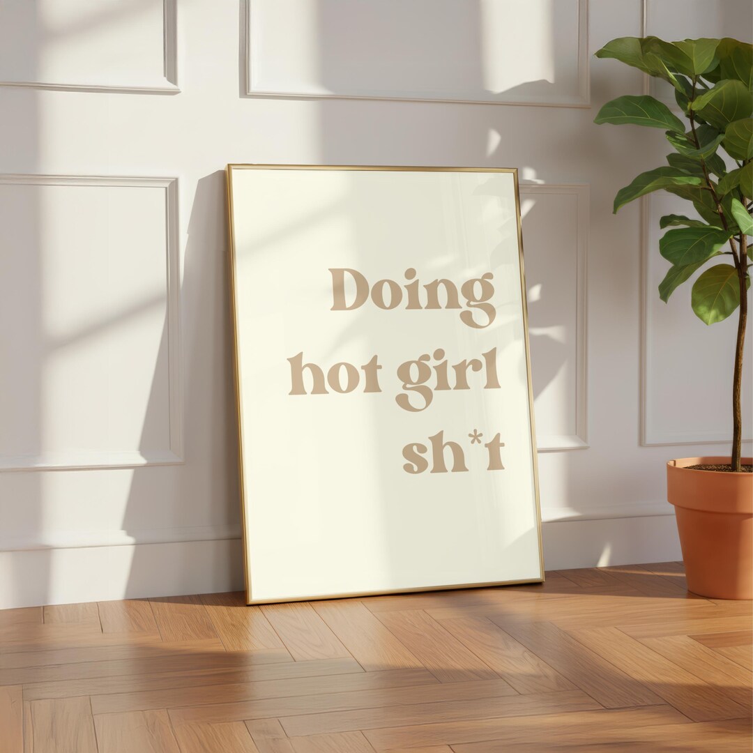 Beige Quote Print, Modern Typography Poster, Printable PDF, Aesthetic ...