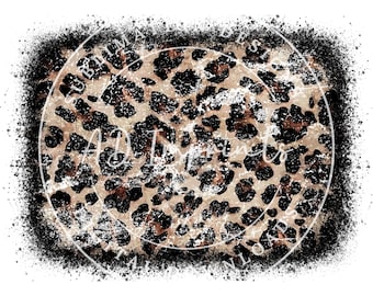 Grunge Leopard Background PNG Distressed Cheetah Backsplash - Etsy