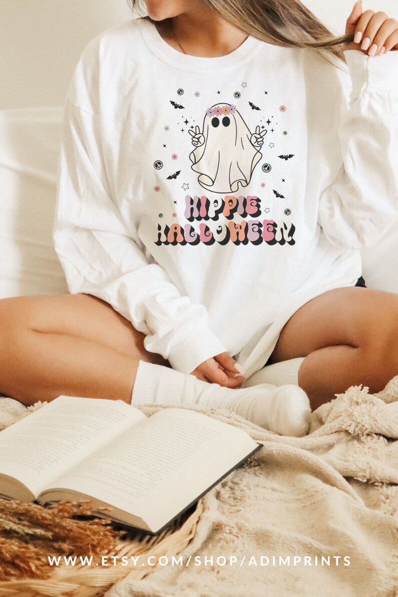 Hippie Halloween PNG Cute Ghost PNG Spooky Season Png - Etsy