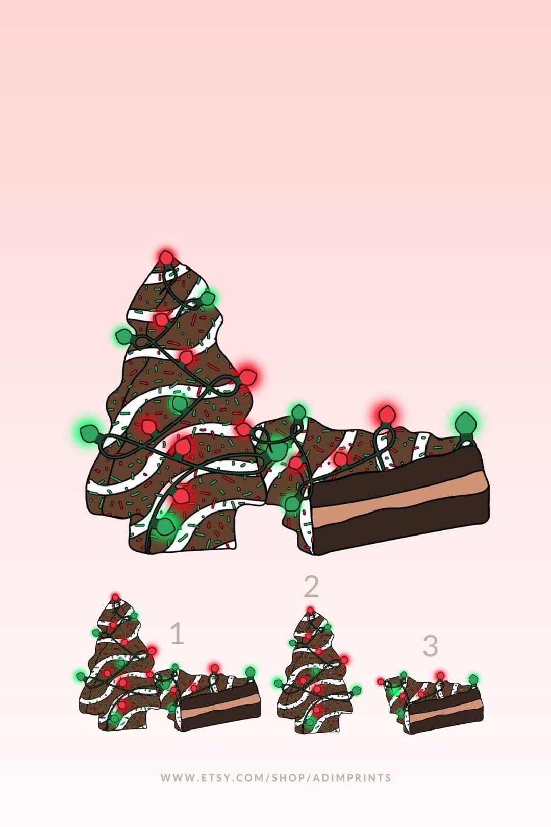 Chocolate Christmas Tree Snack Cake PNG | Holiday Snack Cakes ...